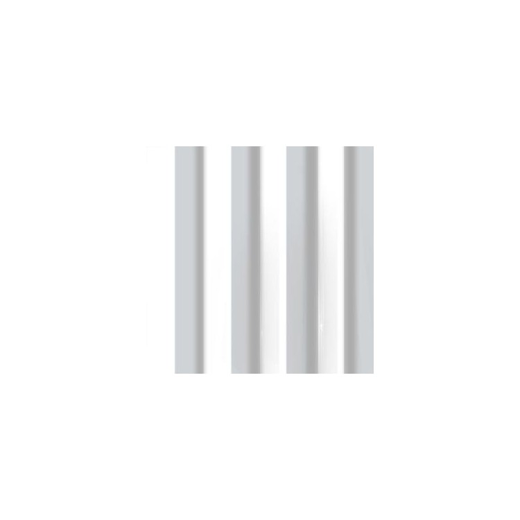 Listones decorativos blancos para pared interior con diseño vertical